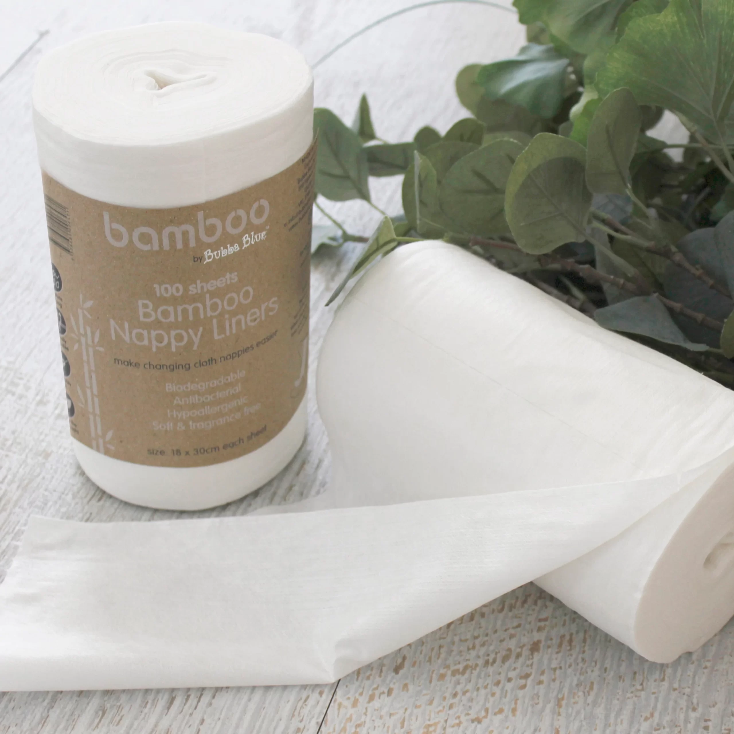 Bubba Blue Bamboo White 100 sheets Bamboo Nappy Liners – Mummybebe